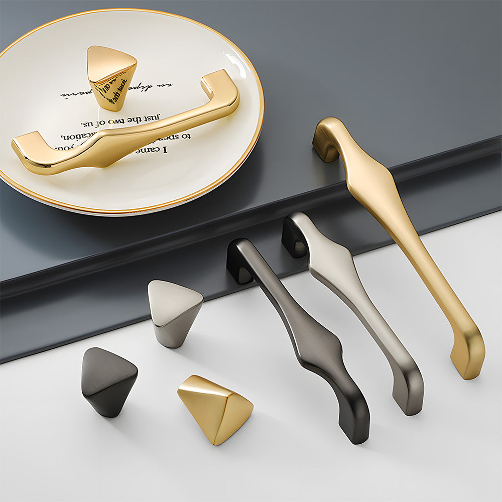 Modern premium pulls cabinet handles for kitchen | Goldenwarm UK
