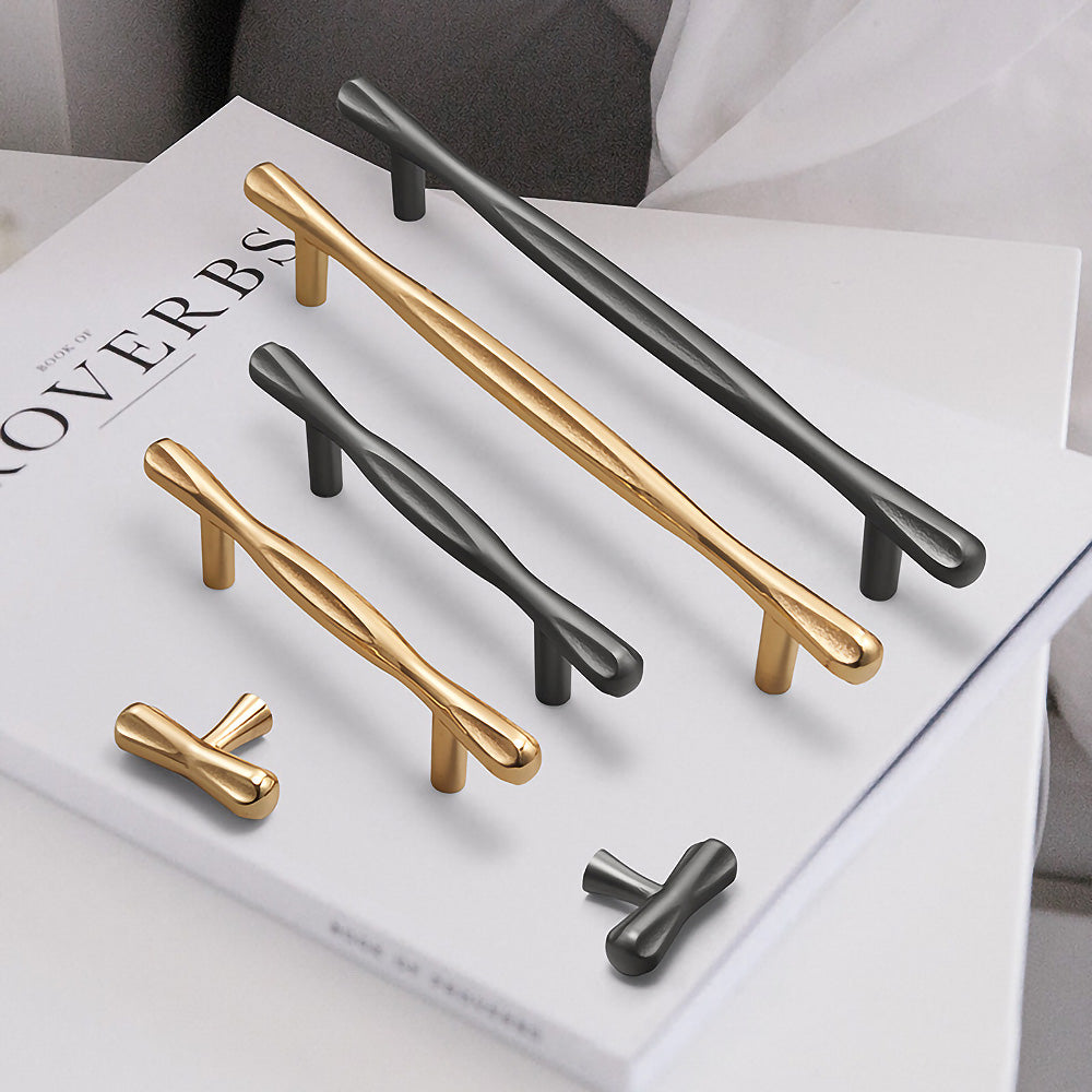 Goldenwarmuk Cabinet Handles Wardrobe Pulls Kitchen Door Knobs Handles