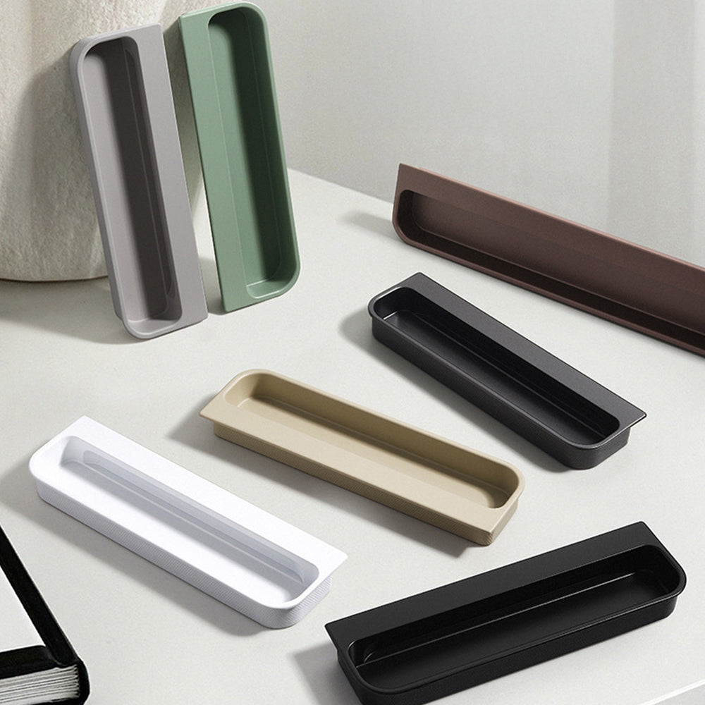 Recessed drawer pull flush hidden kitchen inset cabinet handles ...