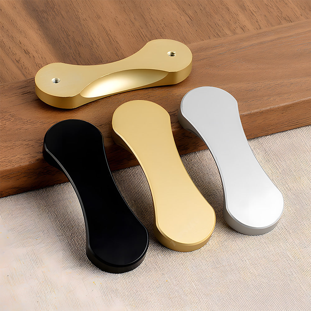 Kitchen cabinet pull simple door drawer finger handles| GoldenwarmUK