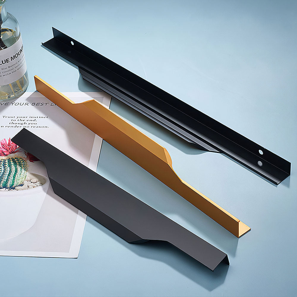 GoldenwarmUK Kitchen Cabinet Edge Handles Cabinet Edge Pull Modern ...