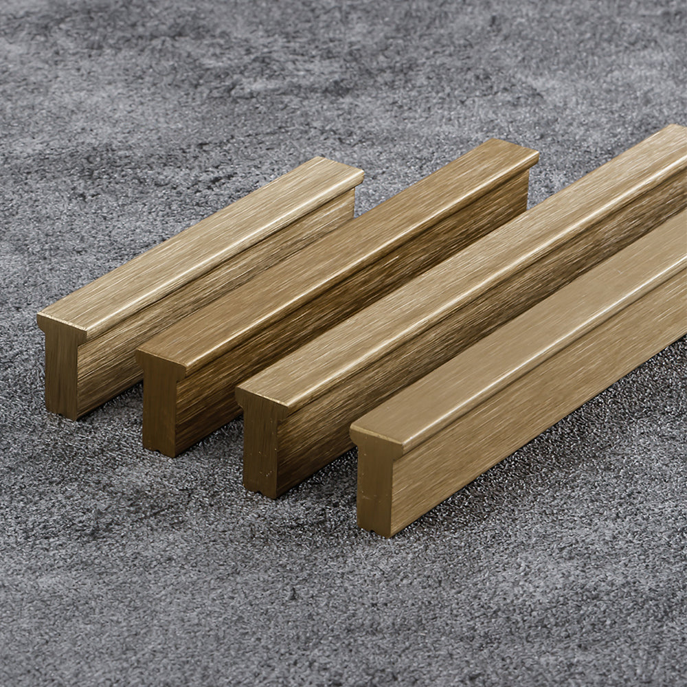 Gold Modern Kitchen Long Edge Cabinet Handles | GoldenwarmUK