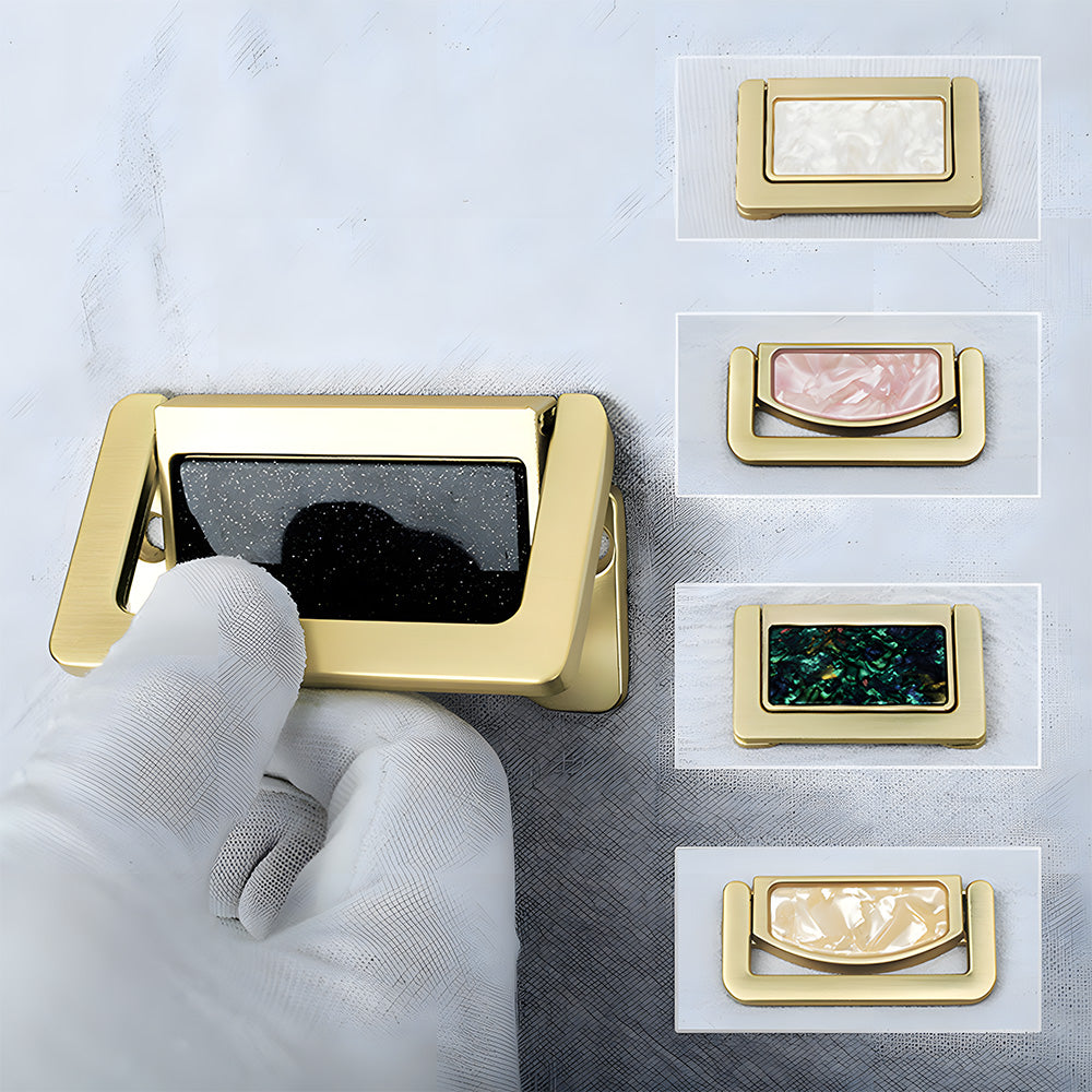 Modern invisible pulls cabinet handles for kitchen | Goldenwarm UK