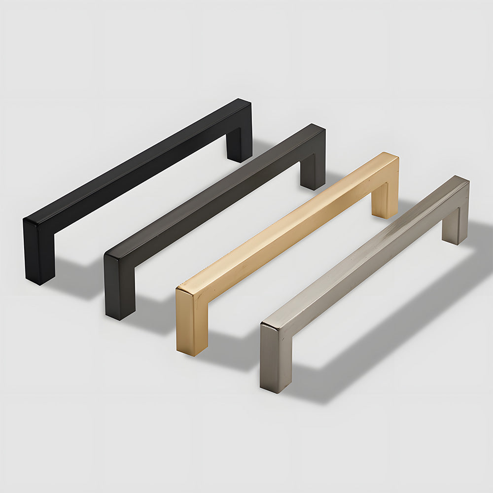 Contemporary Square Kitchen Cupboard Handles | GoldenwarmUK