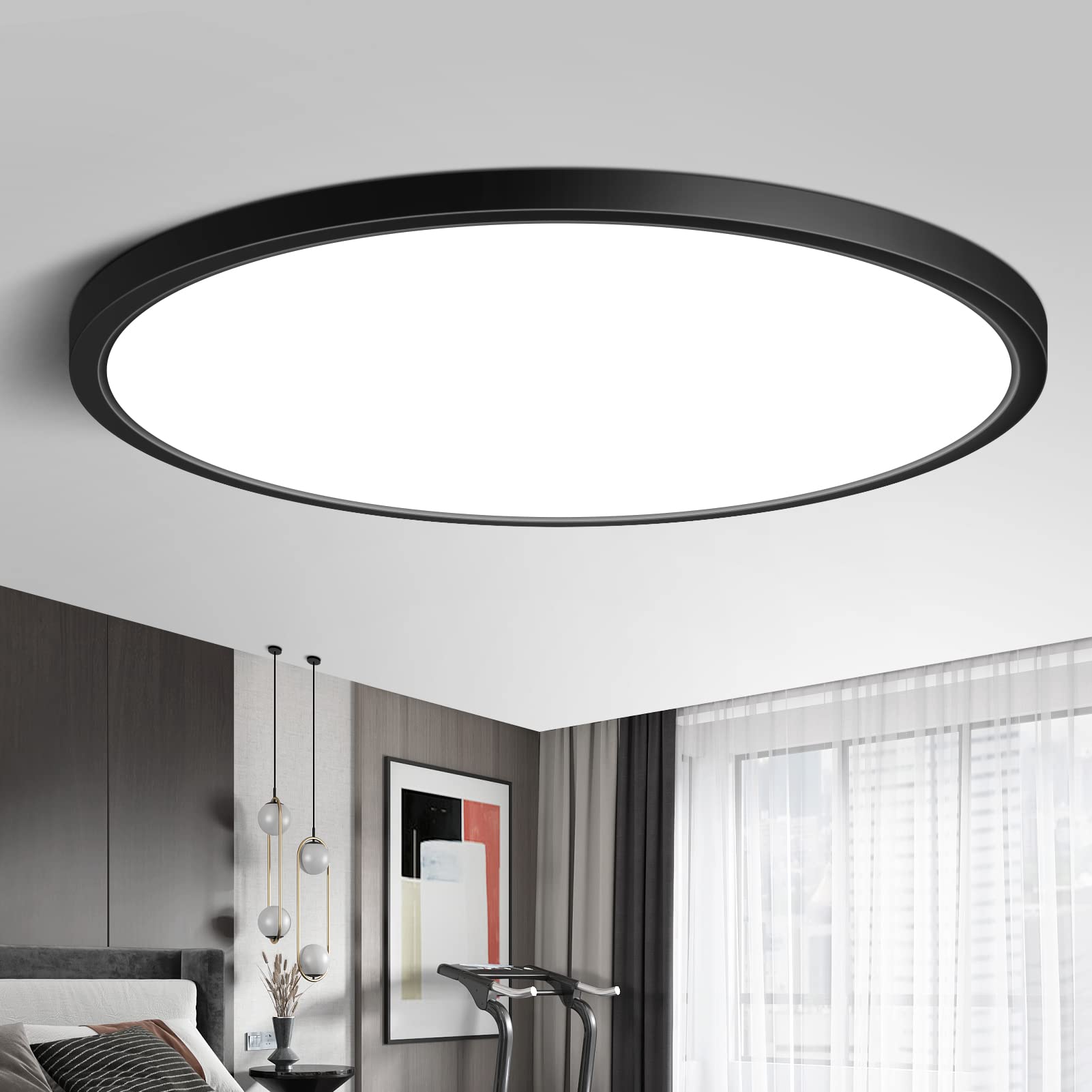 GoldenwarmUK Modern LED Ceiling Lights Round Lamp for Living Room