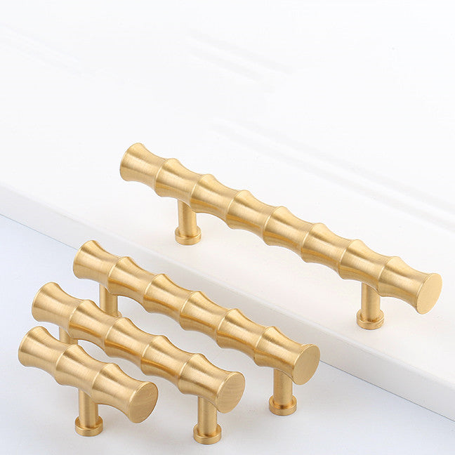 Goldenwarm Brass Bamboo Cabinet Handles Dresser Pulls And Drawer Knob