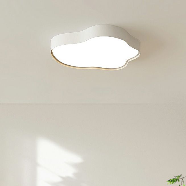 Goldenwarm White Simple Modern Ceiling Lighting Bedroom Flush Ceiling ...
