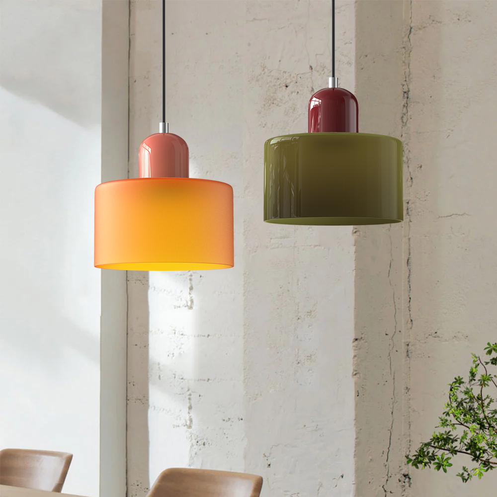 Goldenwarm Ceiling Light Modern Bauhaus Glass Pendant Light Small ...