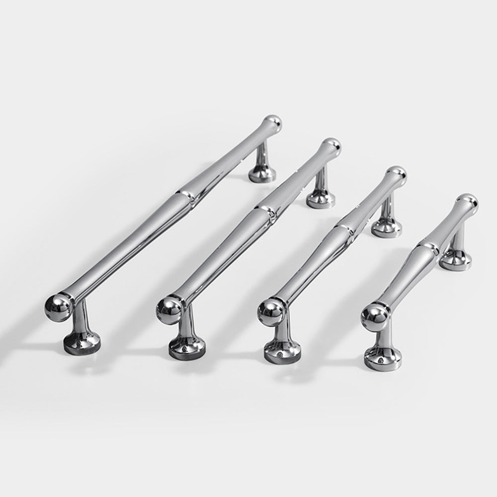 Goldenwarmuk Drawer Furniture Cabinet Handles Chrome Aluminum Alloy Pulls