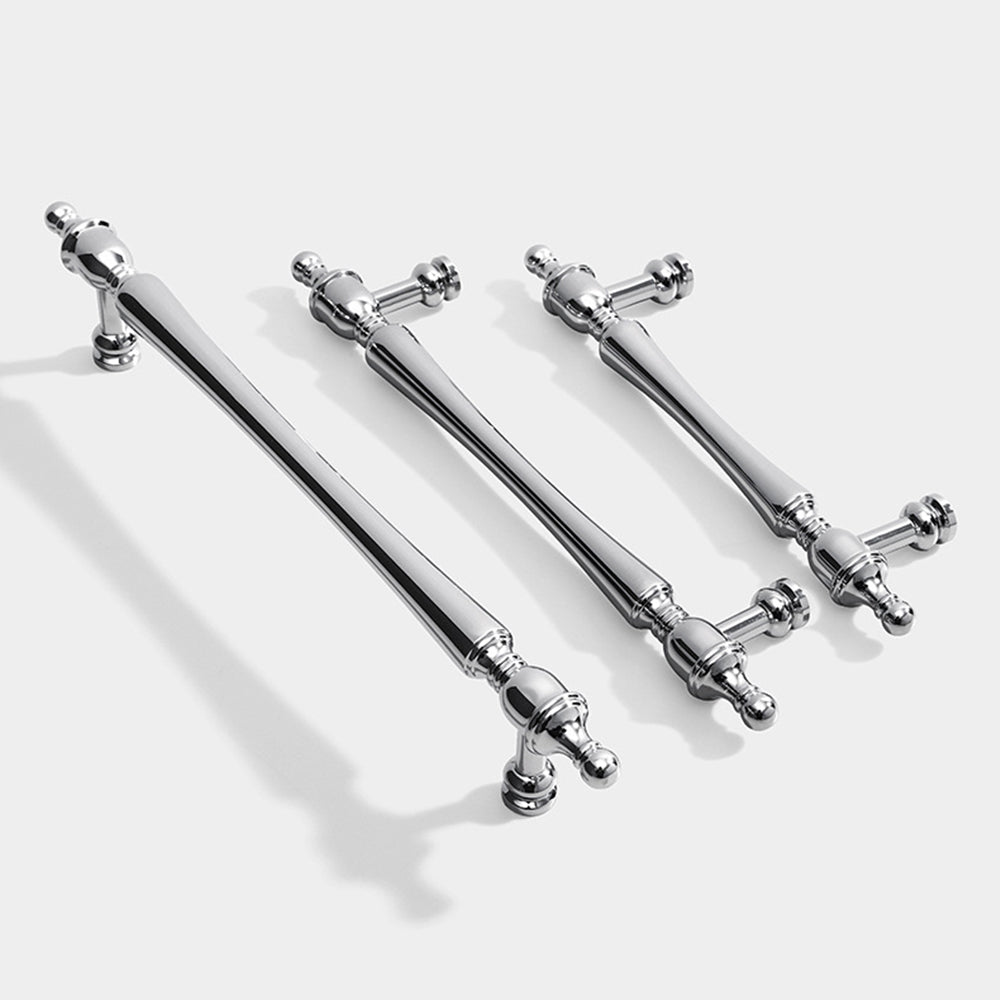 Goldenwarm Drawer Handle Wardrobe Pulls Bright Silver Cabinet Handles